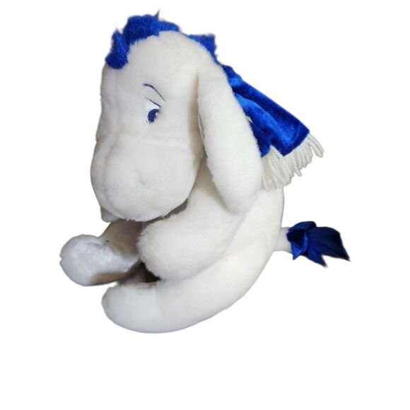 Disney | Toys | Disney Store Winter White Eeyore 2 Plush Blue Scarf Bow ...